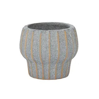Pintuck Blue Ceramic Pot – FLICKR CANDLES